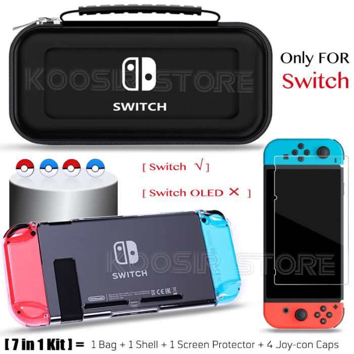 KIT 7 EN 1 A2-Étui De Rangement Pour Nintendo Switch 7 En 1, Sac À Main ...