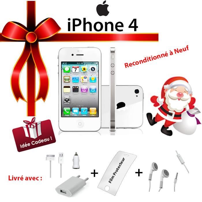 Apple iPhone 4 16Go Blanc - Cdiscount Téléphonie