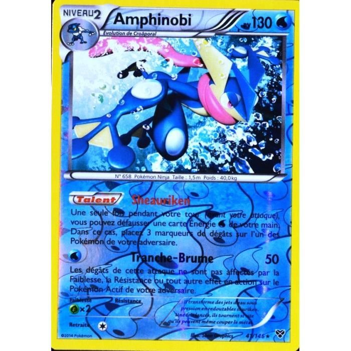 Carte Pokémon 41-146 Amphinobi 130 PV XY 3700922343373 - Achat / Vente ...