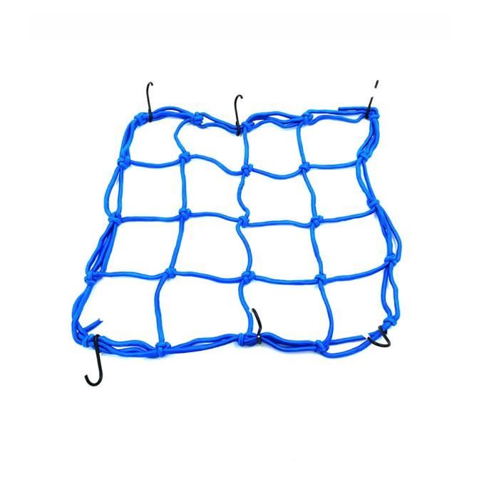 Sac-filet de coffre,filet à bagages pour moto,sac avec 6 crochets,corde ...