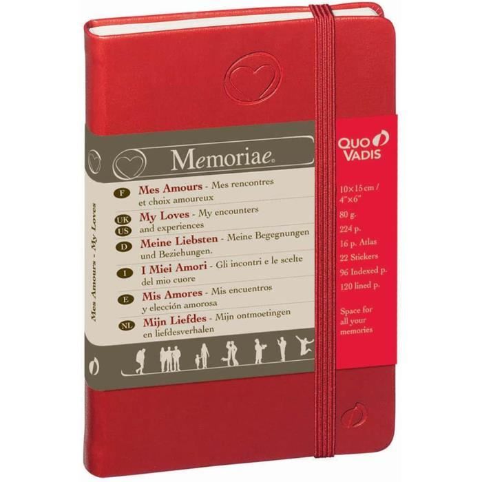 Carnet Thématique Avec Rubriques Indexées - Memoriae Mes Amours ...