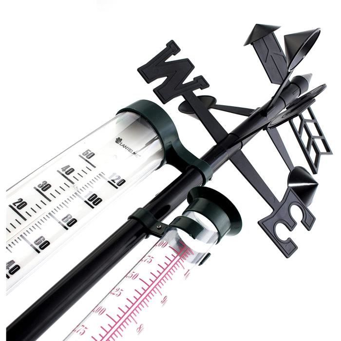 8284 station météo analogique avec pluviomètre, indicateur de direction ...