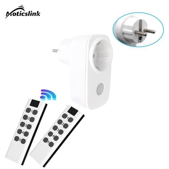 Prise électrique,Télécommande sans fil 250V, prise de courant 16A ...