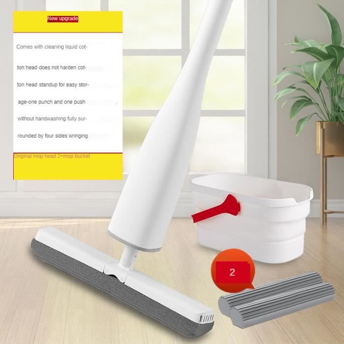 Balai serpillère espagnol,Artefact de vadrouille à eau pour paresseux,stockage debout,sans ...