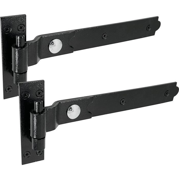 ® Charnières De Portail À Manivelle Robustes 300 Mm Avec Crochet Et ...