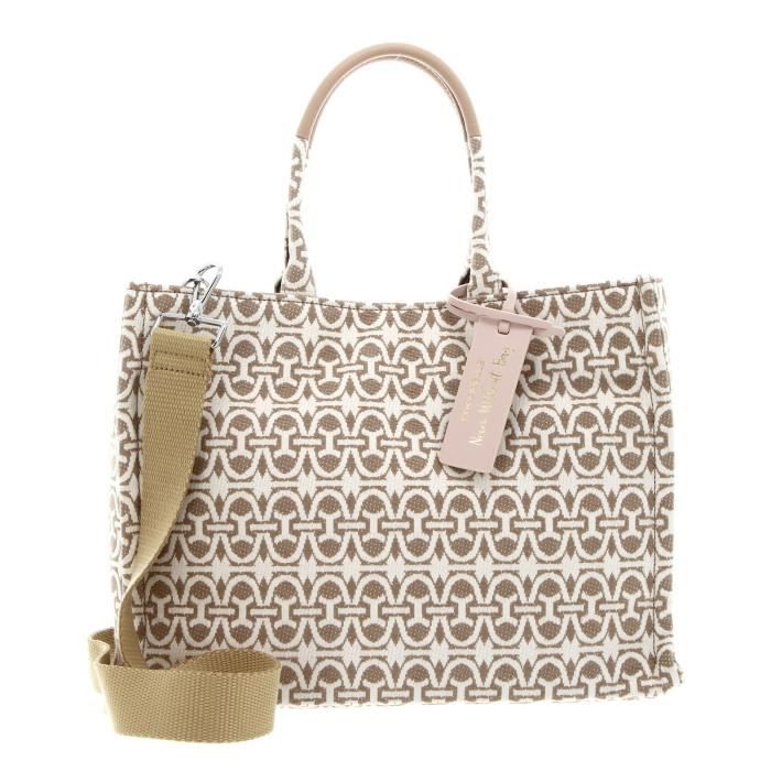 COCCINELLE Never Without Bag Jacquar Handbag Mul. Natur / Toast [213542 ...