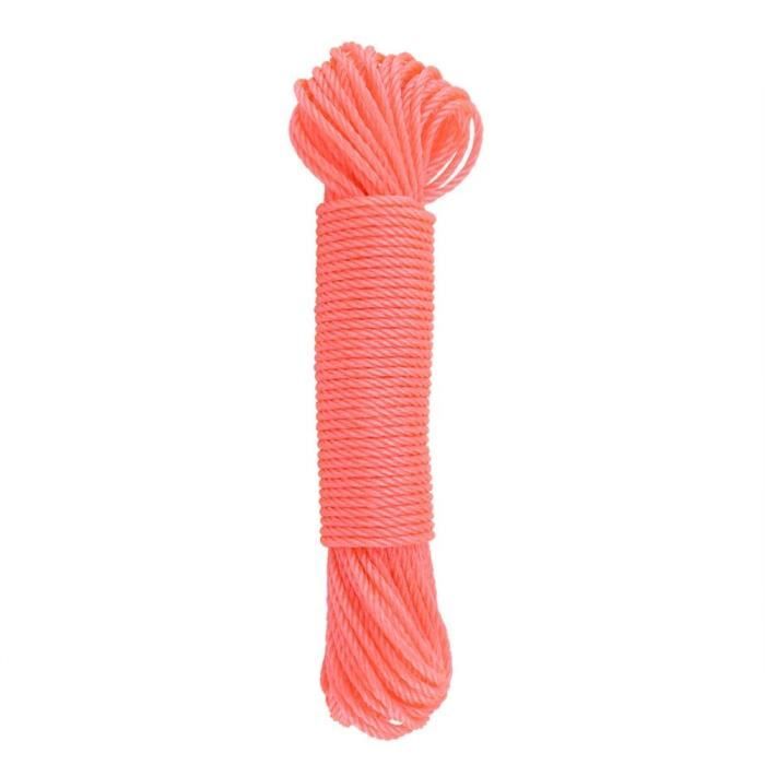Dilwe corde à linge en nylon 20m lignes de corde en nylon cordon corde ...