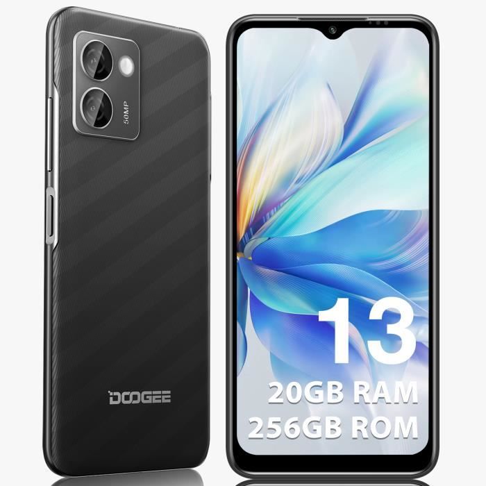 Telephone portable Smartphone DOOGEE N50PRO 6.52" 20+256Go,Octa Core ...