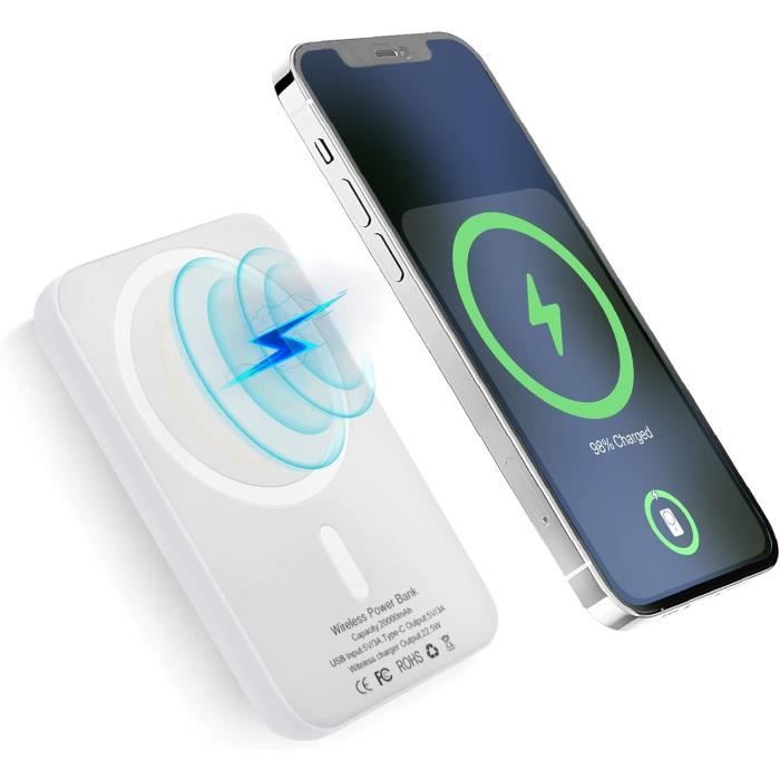 Power Bank Mini Powerbank Mini Banque D'Alimentation Magnétique Sans ...