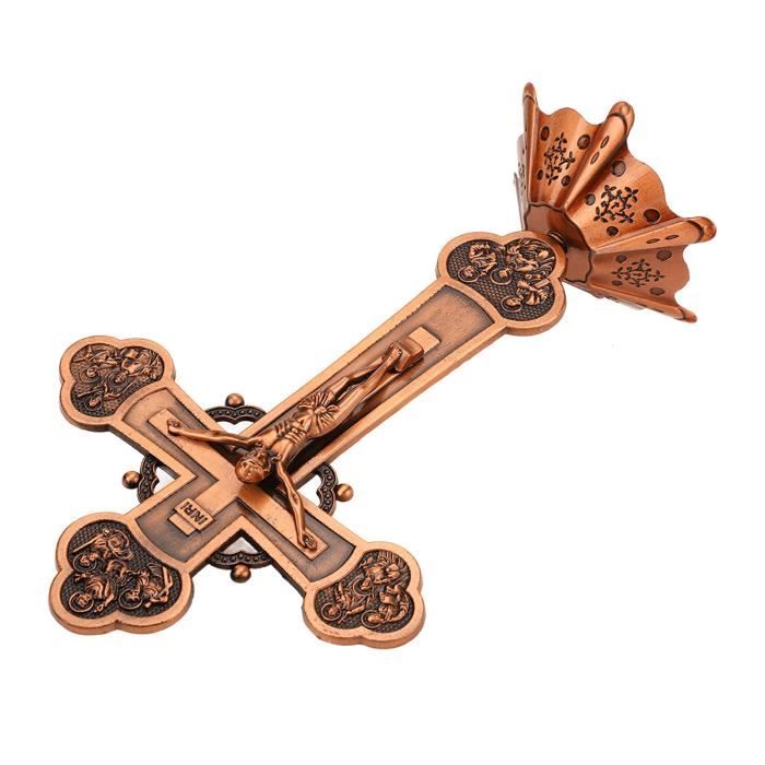 HURRISE Crucifix debout Crucifix Vintage Style Métal Décoratif Crucifix ...