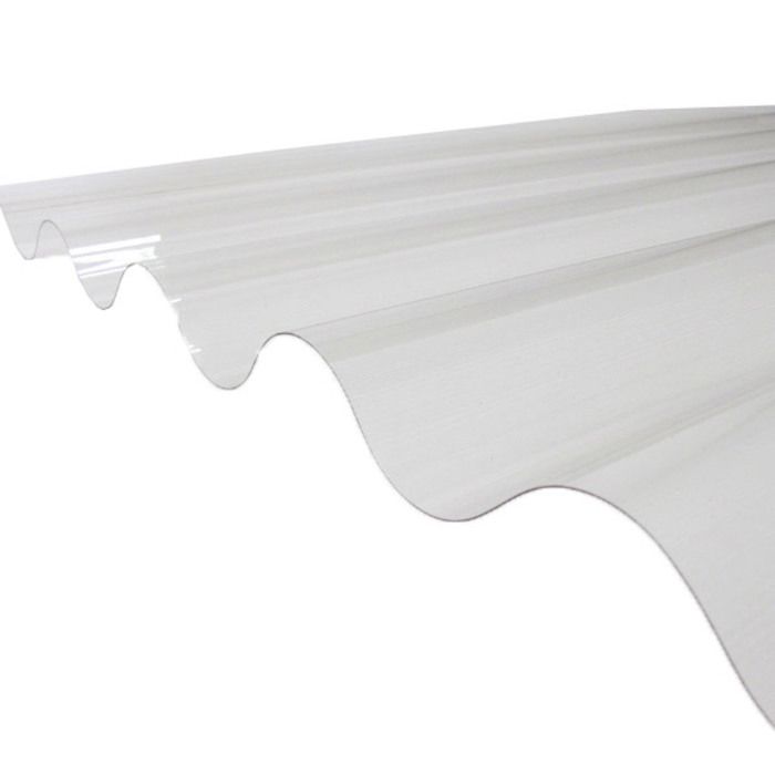 Plaque PVC ondulée - L: 1.52 m - l: 92 cm - Transparent - Cdiscount ...