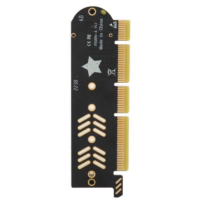 Adaptateur M.2 NVMe SSD vers PCIe - MOTHINESSTO - PCIe 4.0 X16 - Alliage d'aluminium ...