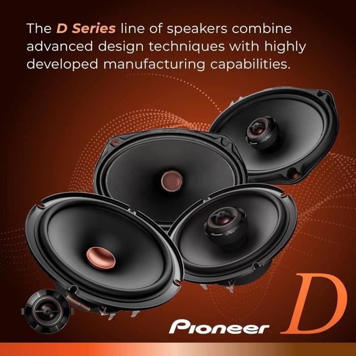 Pioneer TS-D65F Haut-parleur coaxial 2 voies 16,5 cm 270 W - Cdiscount Auto