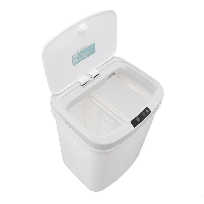 Qiilu Poubelle automatique Poubelle intelligente 16L ségrégation sèche ...