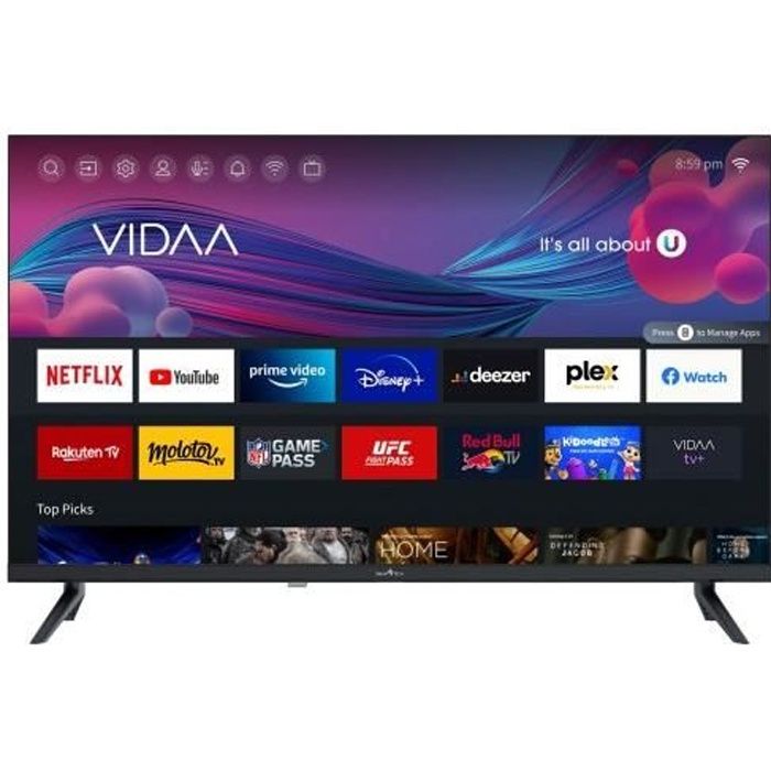 Smart Tech TV Vidaa - TV LED HD - 32" (81cm) - 3xHDMI - 2xUSB - Wifi ...