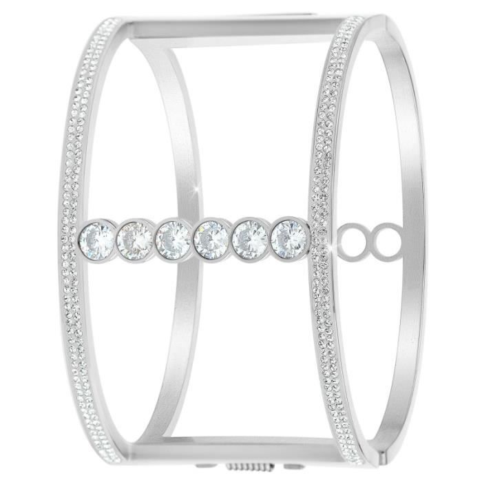 Bracelet SC Crystal orné de Cristaux de Bohème ton argent - Achat ...