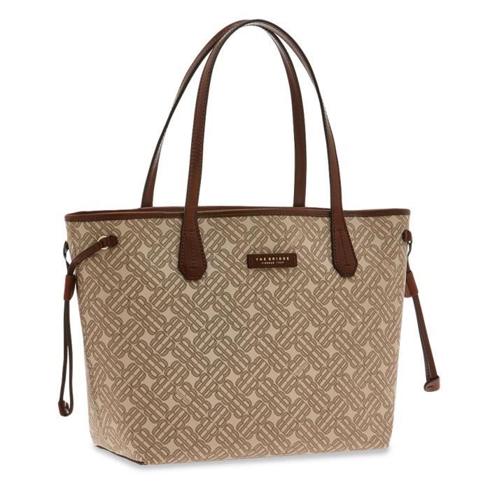 THE BRIDGE Anna Shopping Bag Sand [166007] - sac shopper sac a main ...