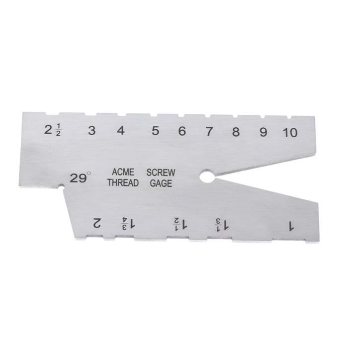 Outil de mesure - Shiwaki - Jauge de filetage ACME - Acier inoxydable ...