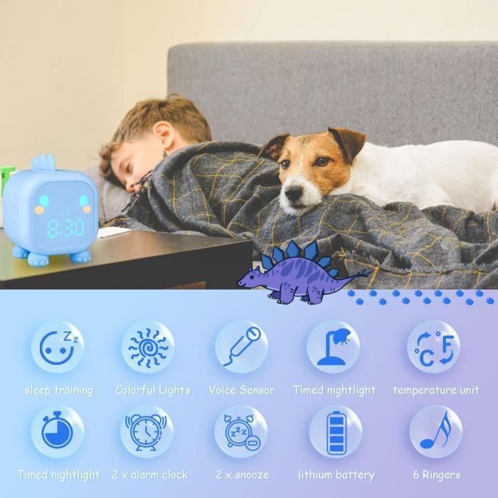 Réveil Enfants Numérique, Dinosaures Reveil Enfant Garçons et Filles ...