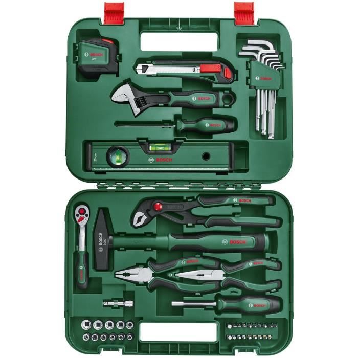 Bosch Set d’outils à main Advanced 52 pièces - Cdiscount Bricolage