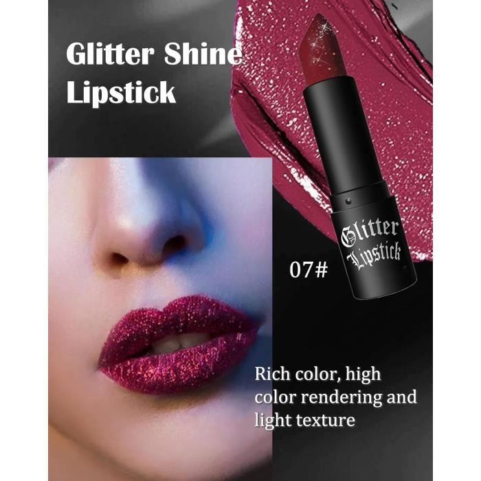 Rouge À Lèvres Mat Pailleté Métallique-Très Pigmenté Et Chatoyante ...