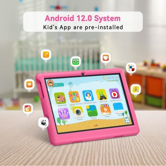 Tablette Enfants 10 Pouces 32 Rom Android 12 Bluetooth Wifi Contrôle ...
