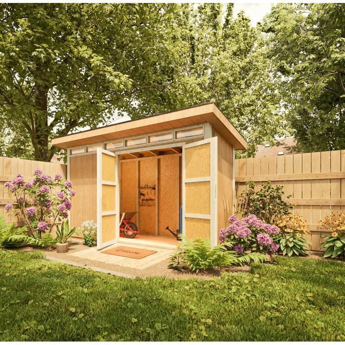 Abri de Jardin Qualité Premium 4m² /L161xL412xH239 cm - Timbela M902A ...