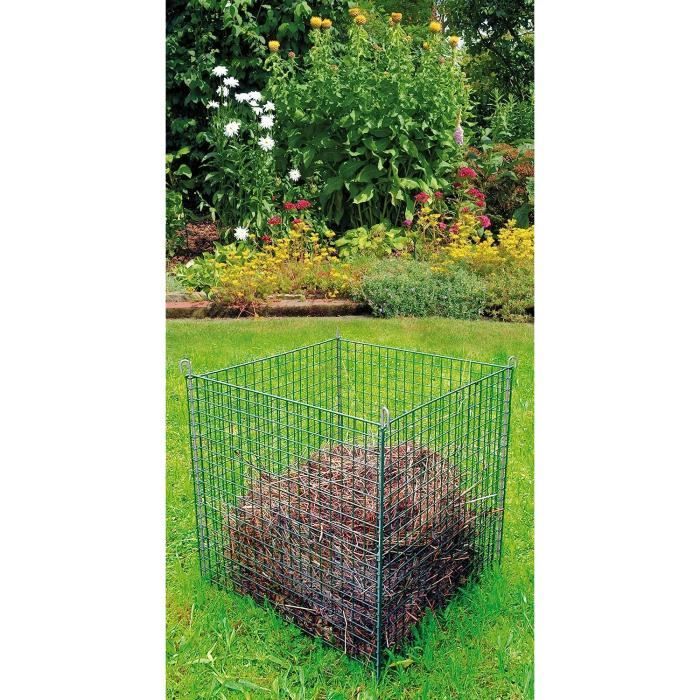 Grid Composter, Galvanisé - 99060 - Bac À Compost En Acier Pour Déchets ...