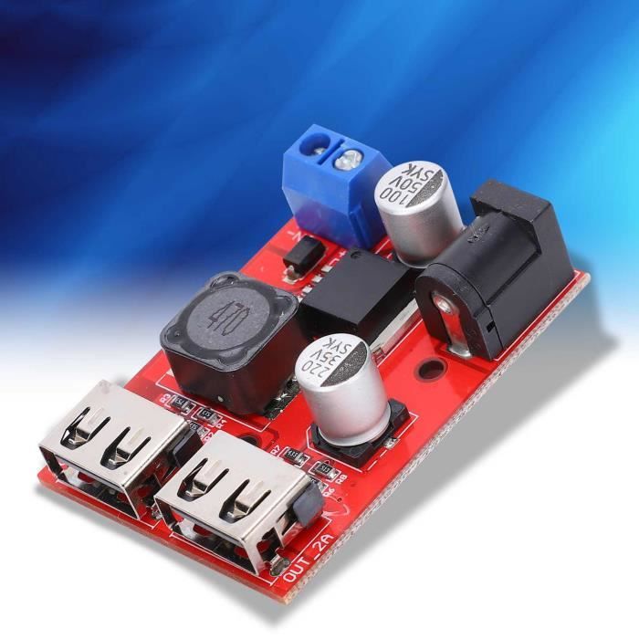 VBESTLIFE Module de sortie USB double Module Buck 9V / 12V / 36V à 5V Module d'alimentation ...