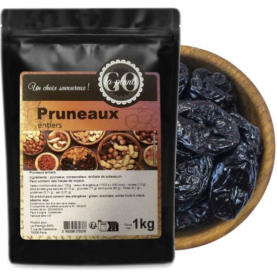Pruneaux entiers | Fruits secs de prunes 1 kg - LA PLANTIGO - Cdiscount ...