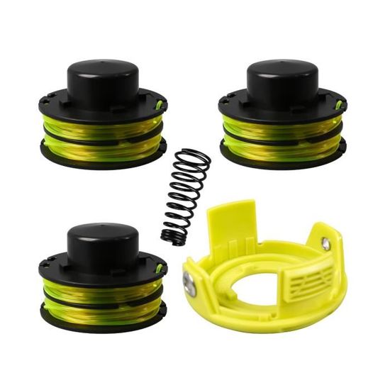 Bobine de fil de rechange pour débroussailleuse Ryobi RAC118 RLT3525S (3 bobines + 1 capuchon) 1 ...