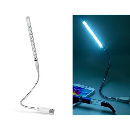 Métal Ultra Bright LED USB Light Reading (Argent) - Cdiscount Maison