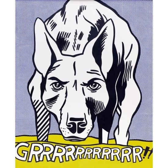 Poster Affiche Grrrr - By Roy Lichtenstein - Pop Art - Comics 31cm x ...