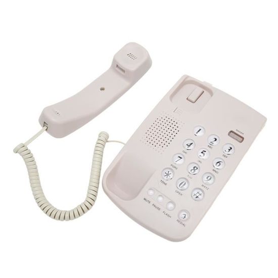 Fdit Téléphone fixe filaire Téléphone filaire Fonction flash mains ...
