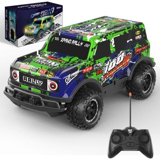Voiture Télécommandée 4WD Dérive - KEXIMIXUE - Vert - Jouet - 24 mois ...