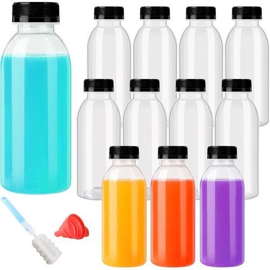 Lot De 12 Bouteilles En Plastique De 450 Ml - Résistantes À La Chaleur ... Lot De 12 Bouteilles En Plastique De 450 Ml - Résistantes À La Chaleur ...