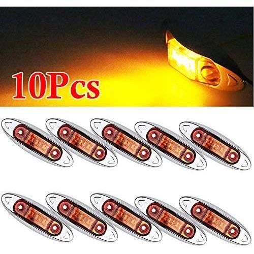 10 pcs Feu de position latéral LED Avant Arrière Feux Lampes Indicateur ...