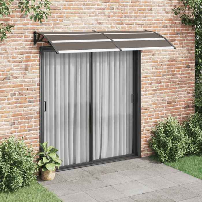 Lemon Auvent de porte Noir 240x100 cm PC CCL76497336 - Cdiscount Bricolage