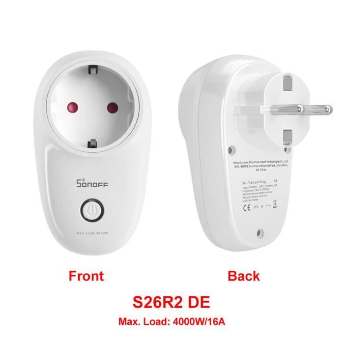 S26R2 DE-prise intelligente Wi-Fi S26 R2, 16a, sans fil, interrupteur, commande vocale ...