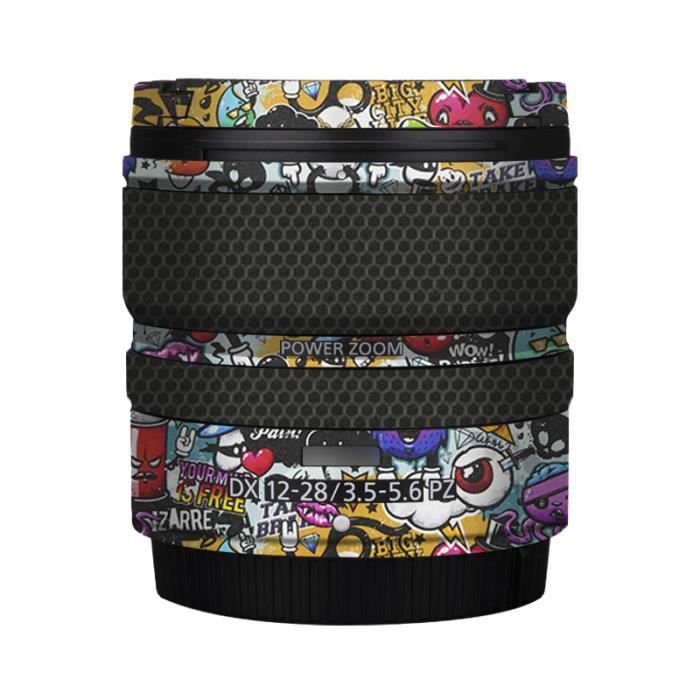 Dessin animé-Intérieur kor-Autocollant rond d'objectif Z DX 12-28, peau ...