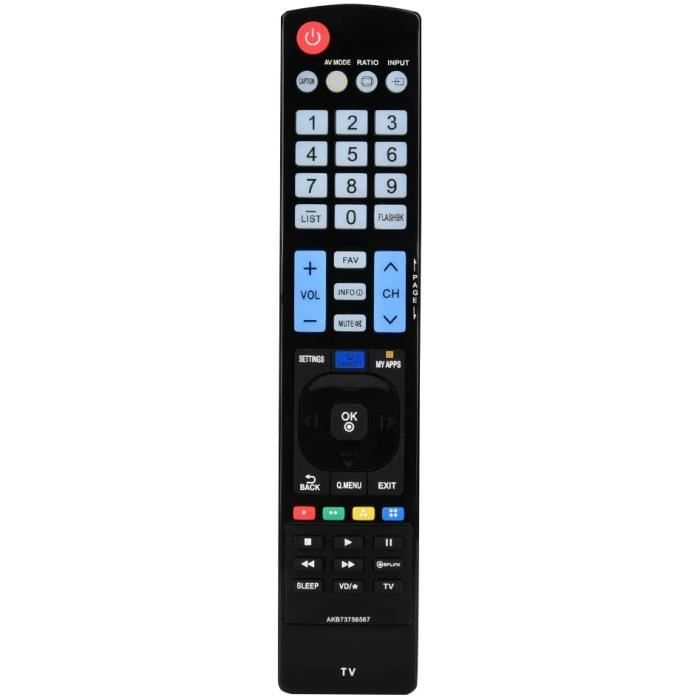 Télécommande TV pour LG, véritable télécommande TV Universelle pour LG ...