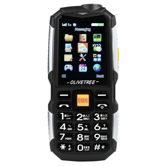 Unlocked GSM Cell Phone Téléphone ancien clavier anglais 9800mAh ...