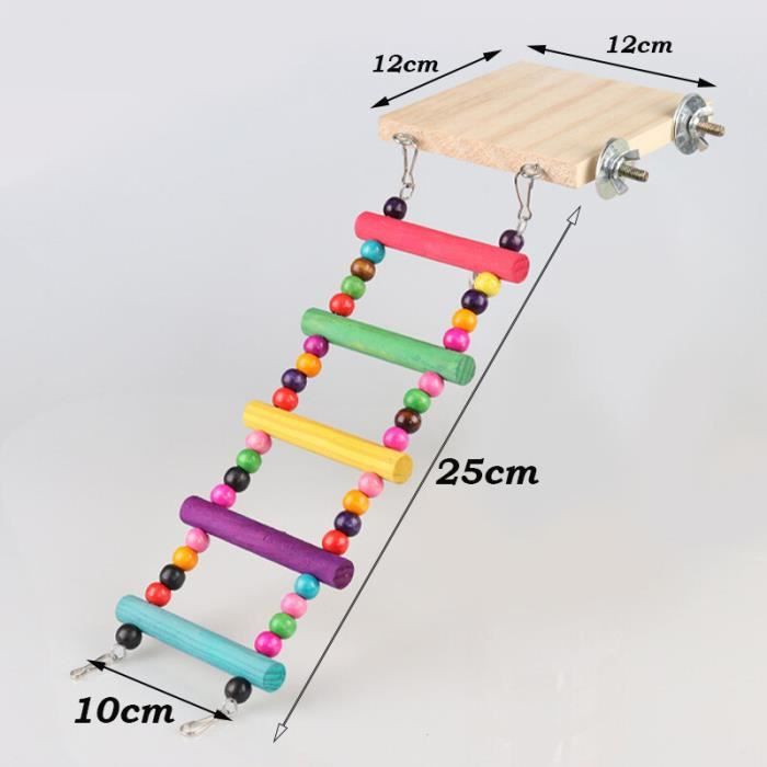 Jouet,Oiseau balançoire en bois perroquet perchoir support de jeu avec ...