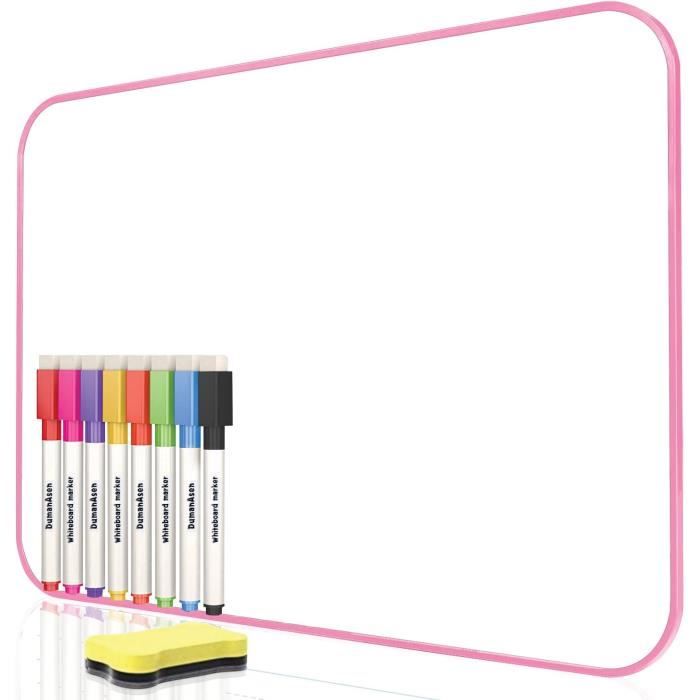 Tableau Blanc Double Face Effaçable À Sec Avec Stylos Et Effaceur Pour ...