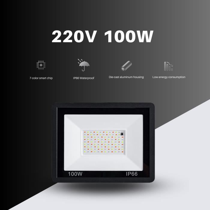 Projecteur stroboscopique LED RVB étanche IP66,budgétaire Proxy coloré ...