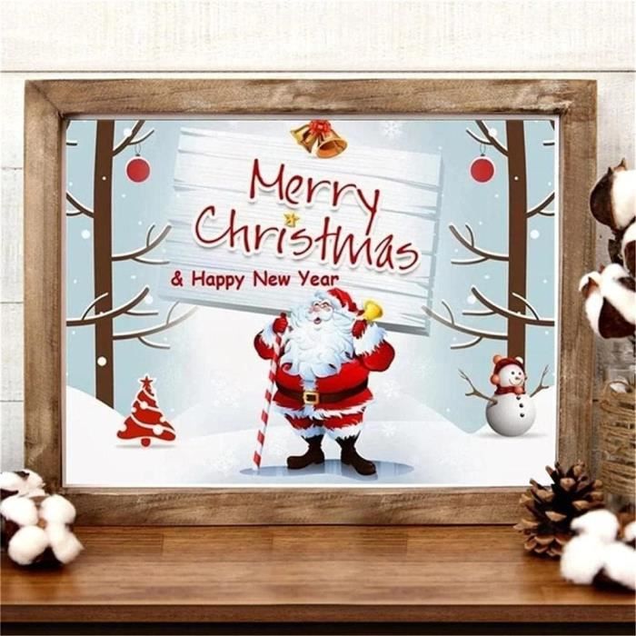 Broderie Diamant Kit Complet,Le Père Noël Diy 5D Diamond Painting ...