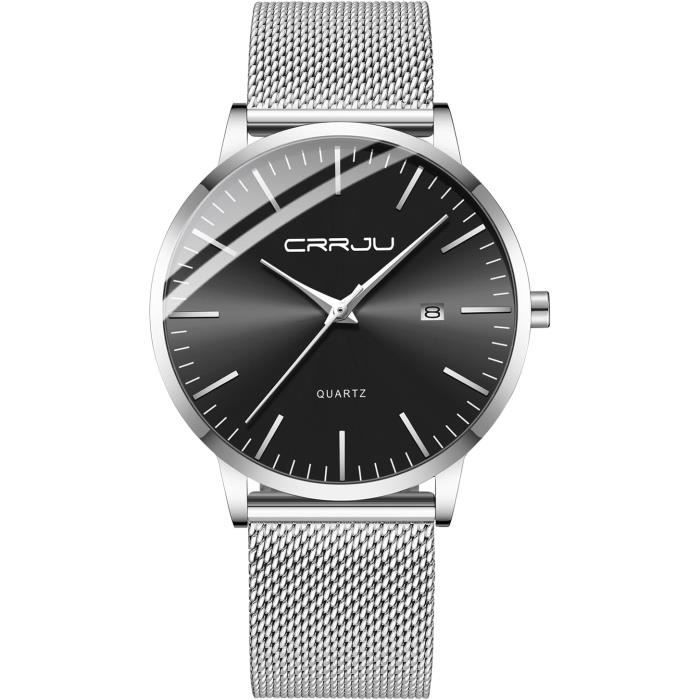 Montre Homme Ultra-Mince 7Mm Epaisseur Simple Etanche Minimaliste ...