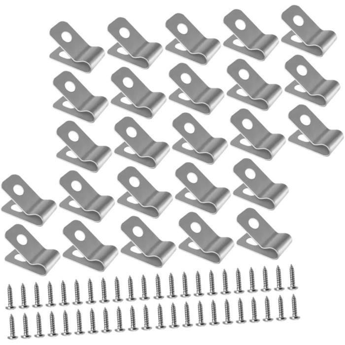 100 Ensembles Pince De Clôture Clips De Fixation Clip De Fixation Clips ...