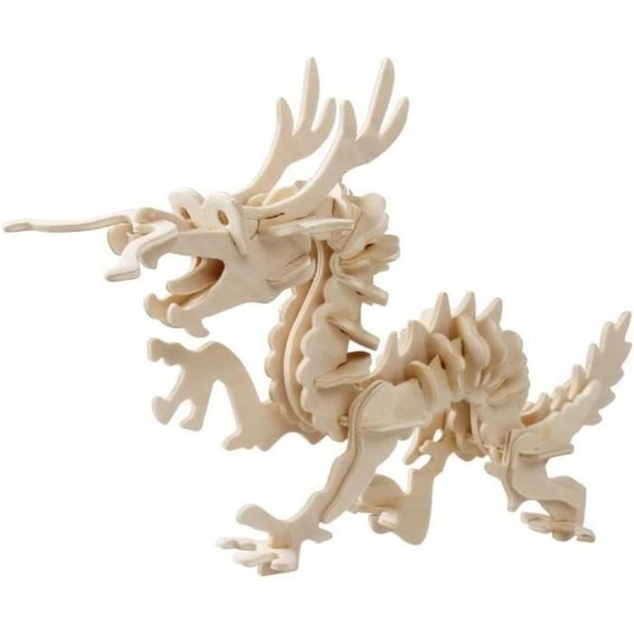 Dragon Jigsaw Puzzles 3D Jigsaw Dragon Model Woodcraft Kit Wooden ...