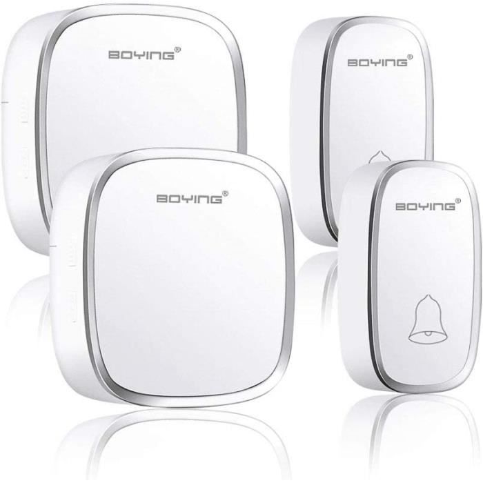 Sonnette De Porte Sans Fil IP44 Sonnette étanche Avec Kit De Carillon ...